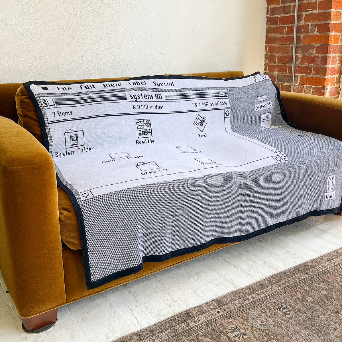 Classic Desktop Knit Cotton Blanket – Throwboy